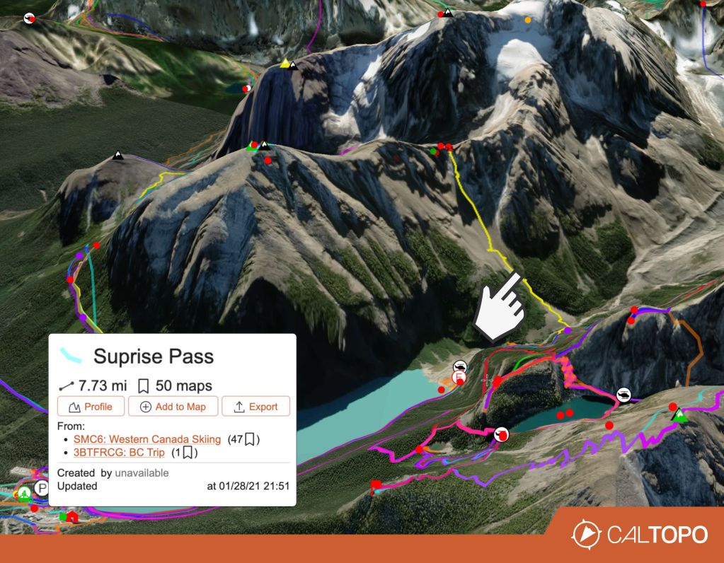 Update: Discover New Routes & Maps with Shared Maps - CalTopo